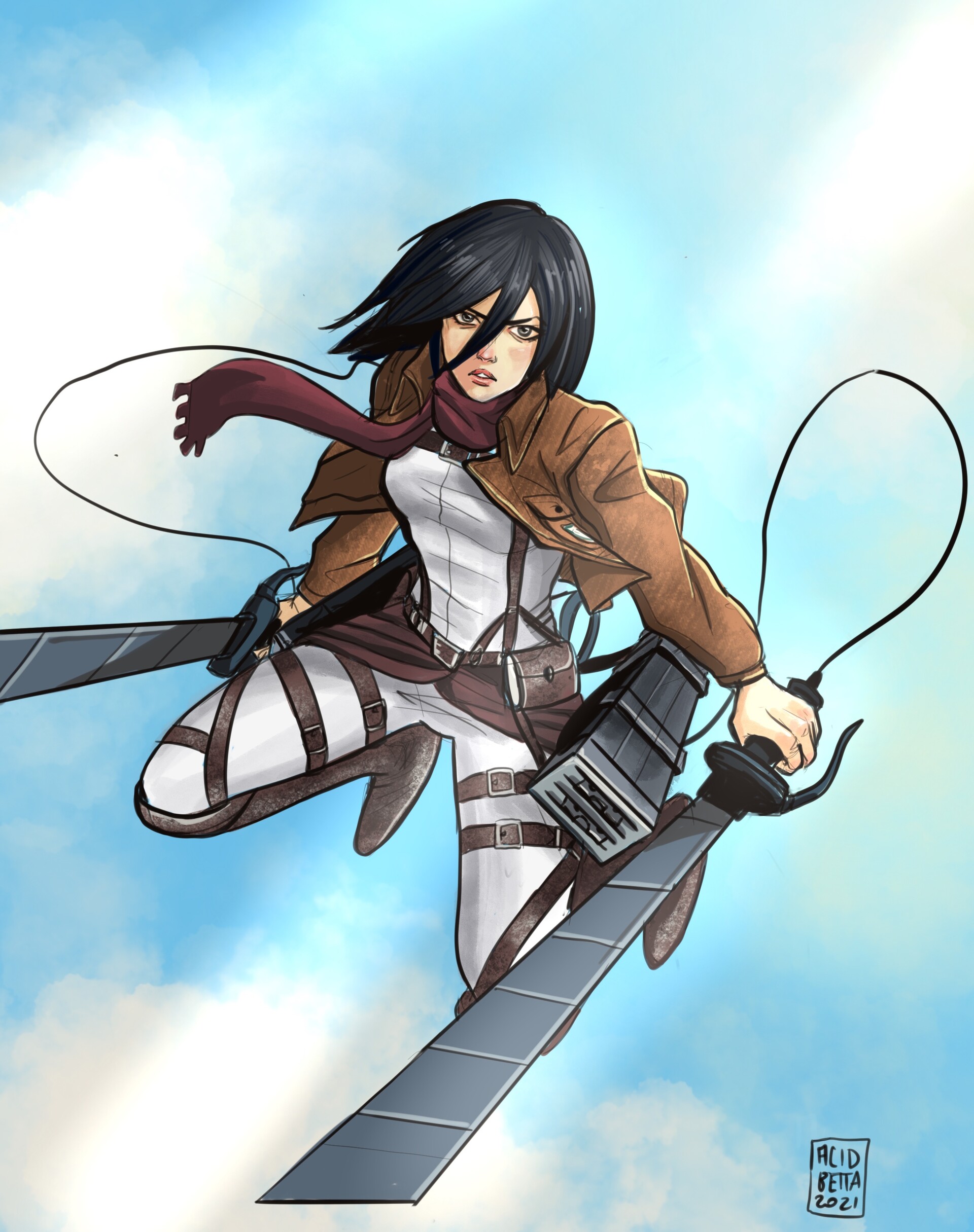 ArtStation - Mikasa Ackerman from attack on titan