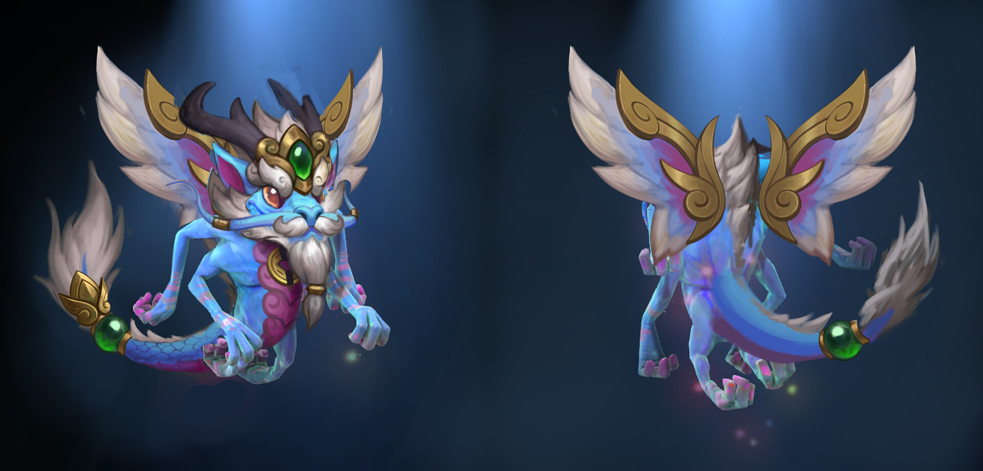 ArtStation - Chinese Dragon - Puck set for DOTA2