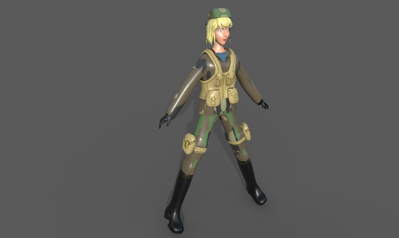 ArtStation - 3D Model Captain Katya