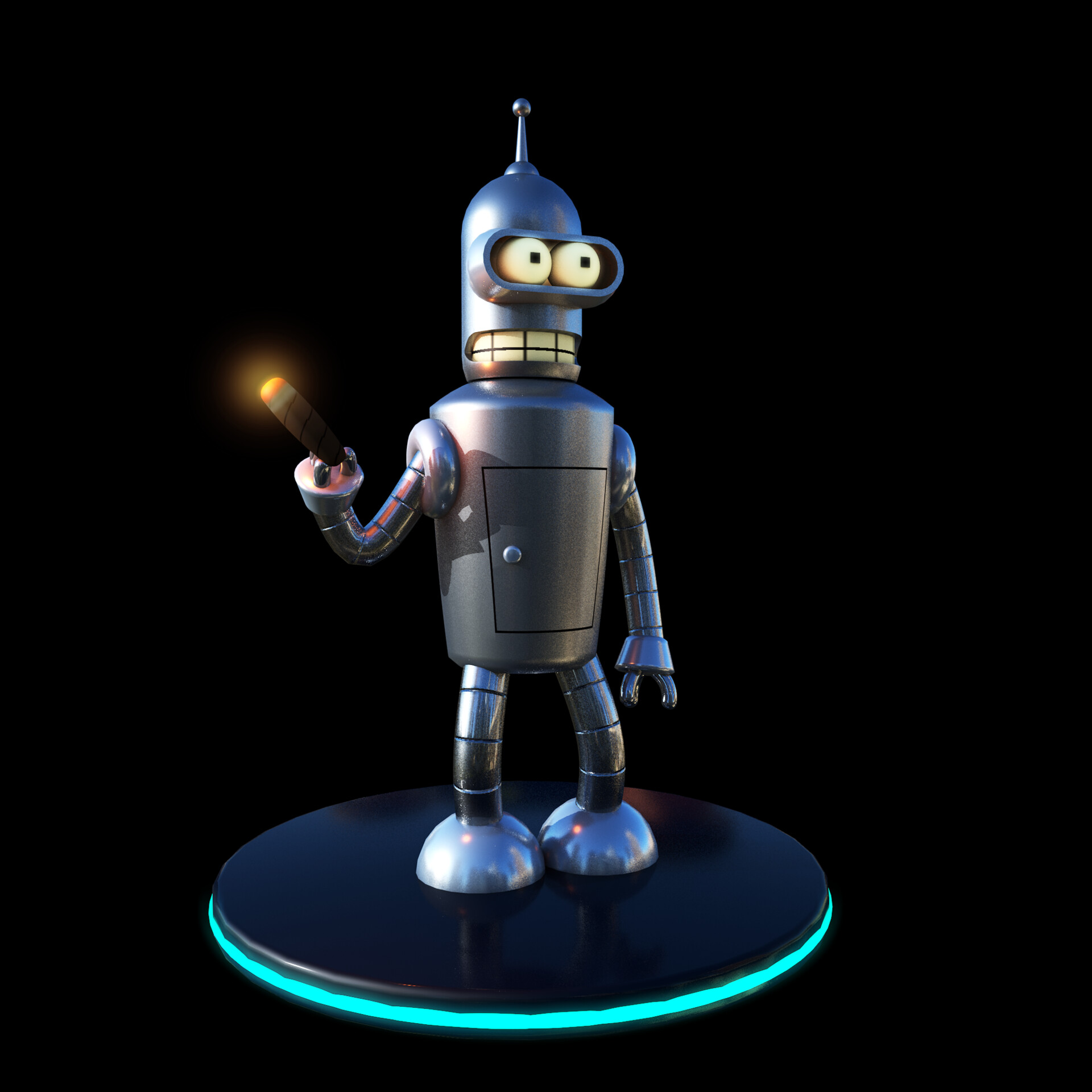 ArtStation - Bender - Futurama - C4D character
