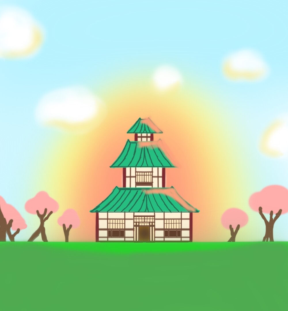 ArtStation - Cute japanese temple