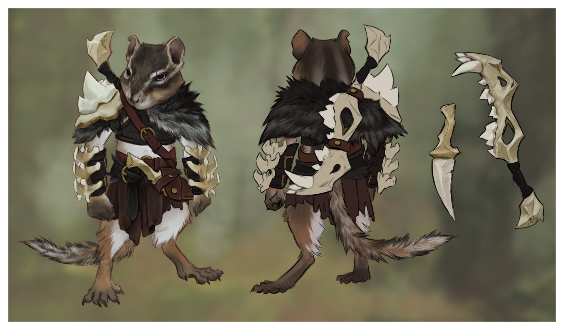 ArtStation - Chipmunk Warrior