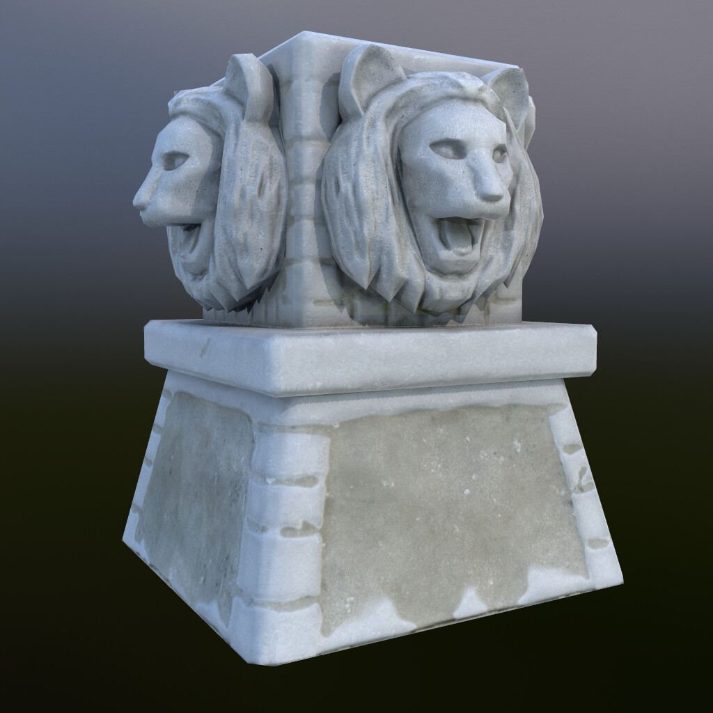 ArtStation - Lion Statue