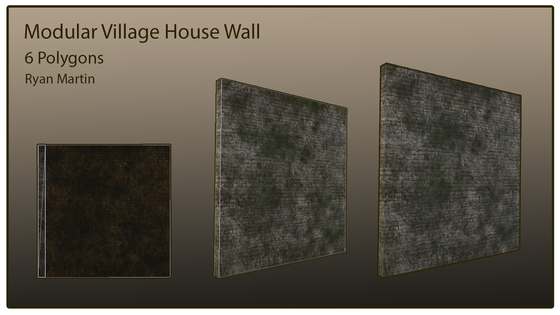 ArtStation - Modular Wall With Window