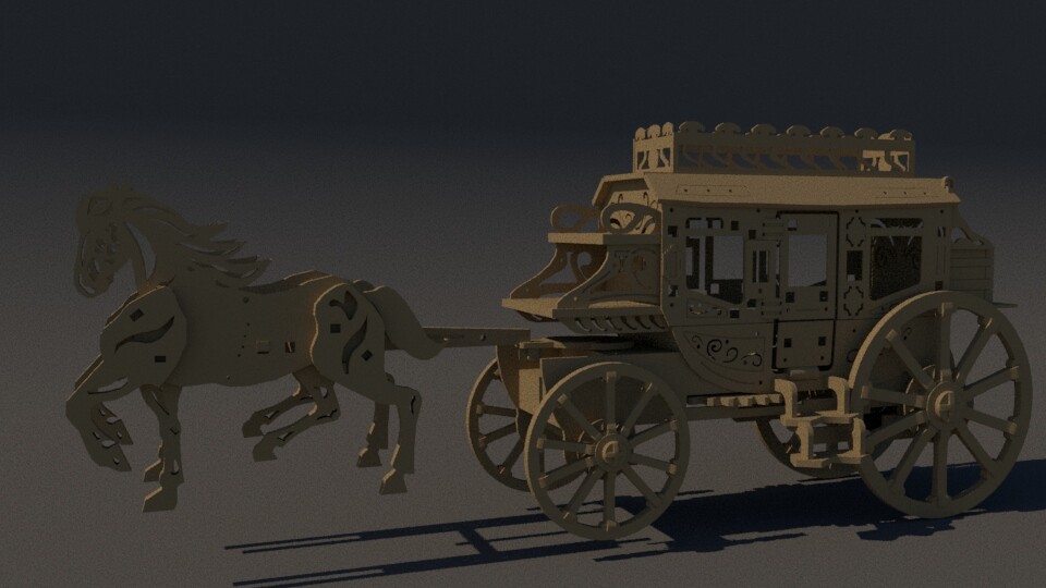 ArtStation - horse cart