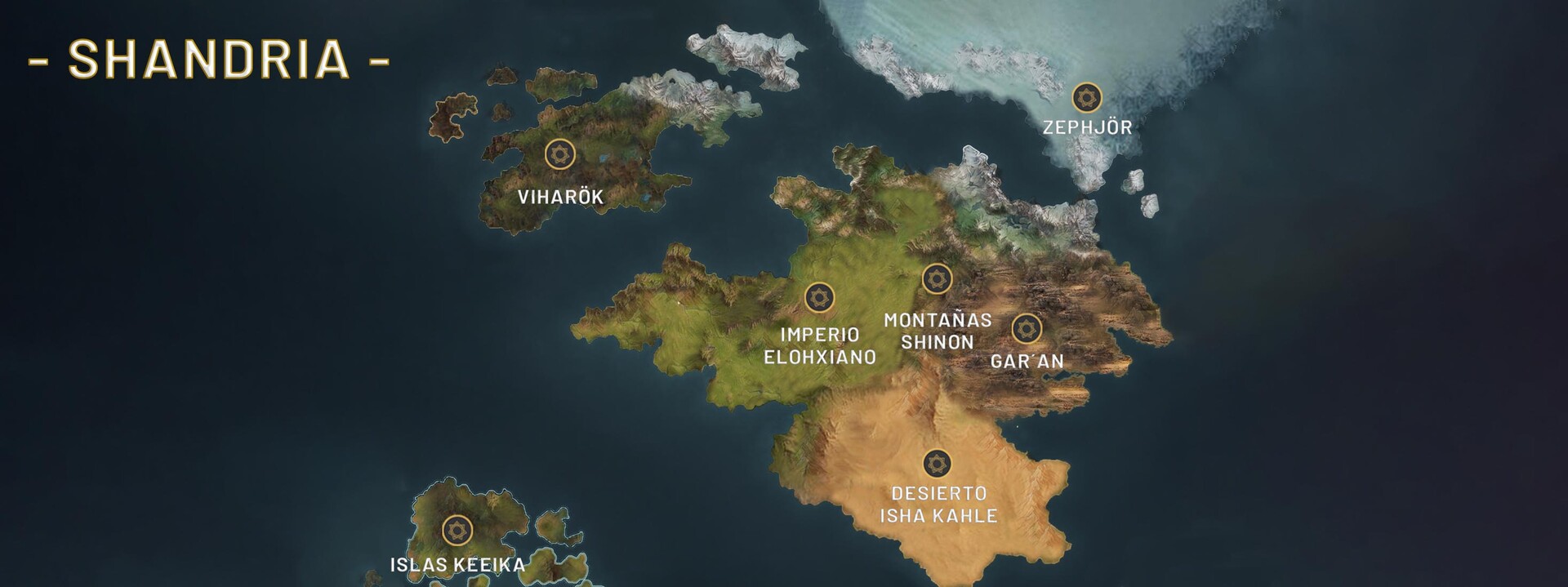 ArtStation - Fantasy World Map Design: Shandria