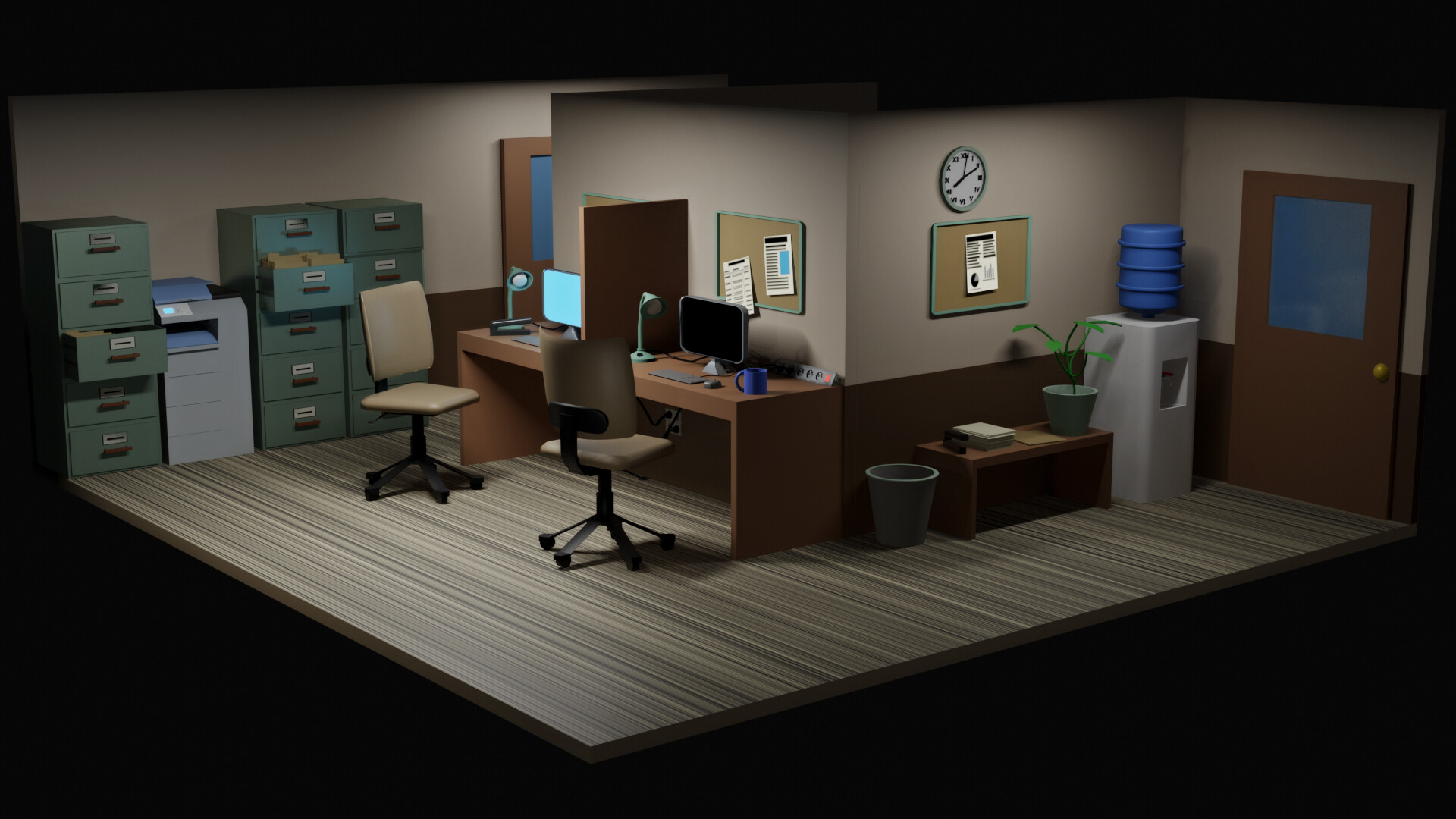 ArtStation - Office after hours