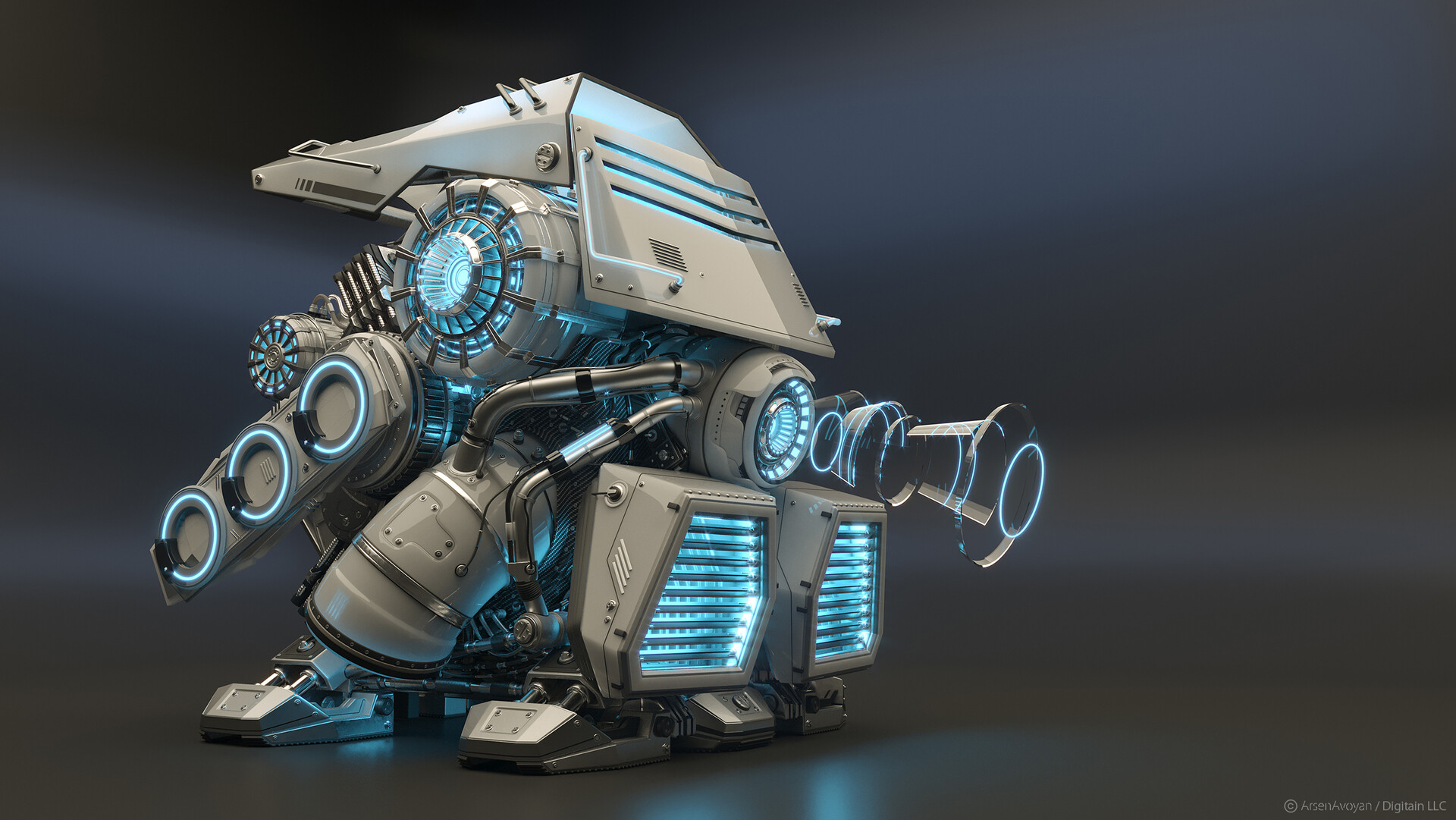 ArtStation - sci-fi engine structure