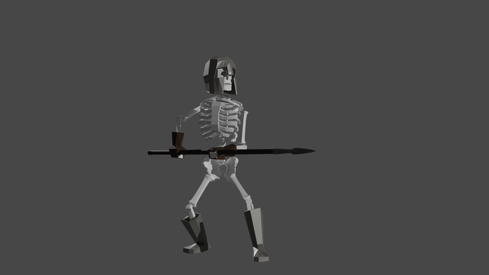 ArtStation - Low-poly Skeleton