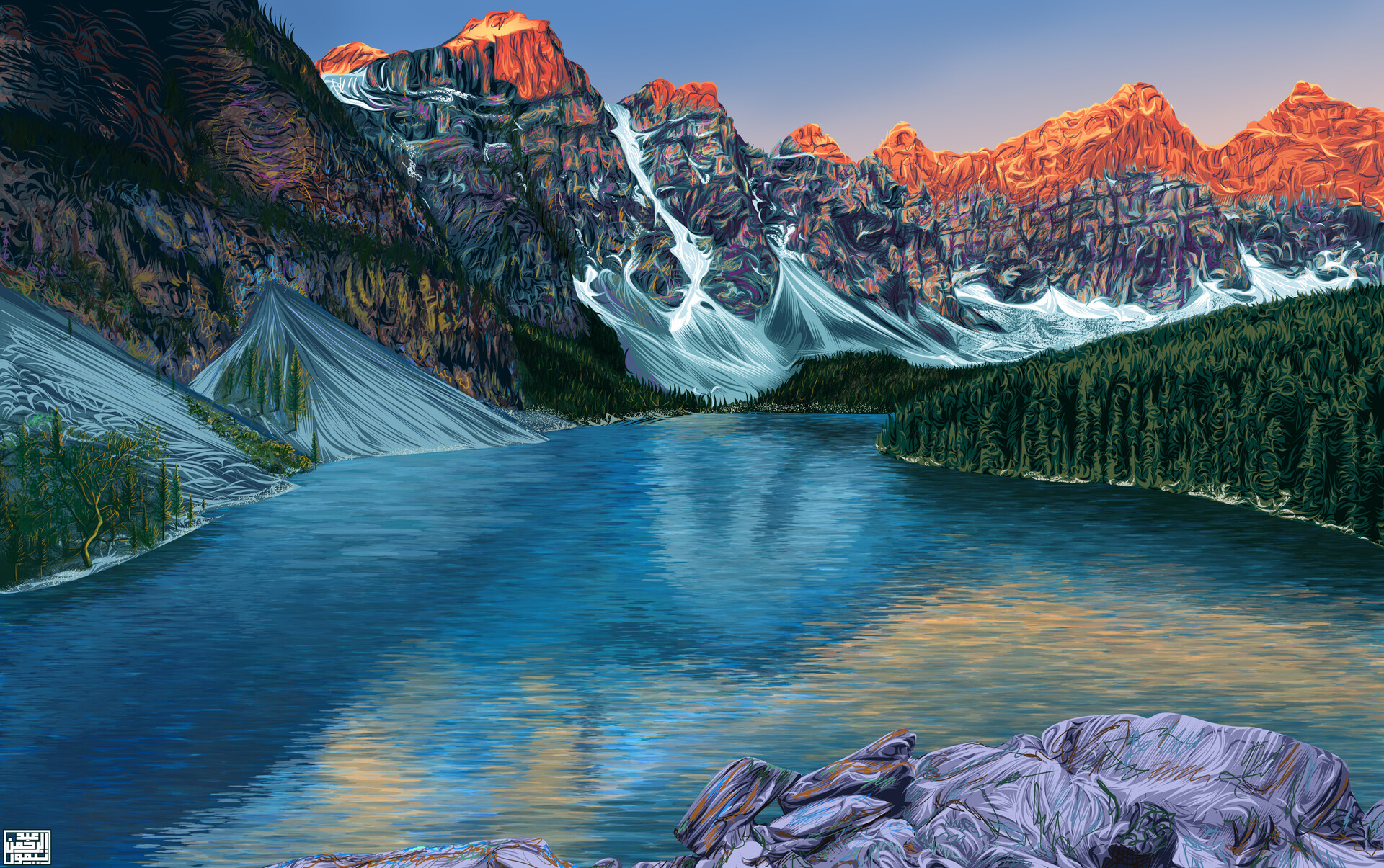 ArtStation - landscape painting