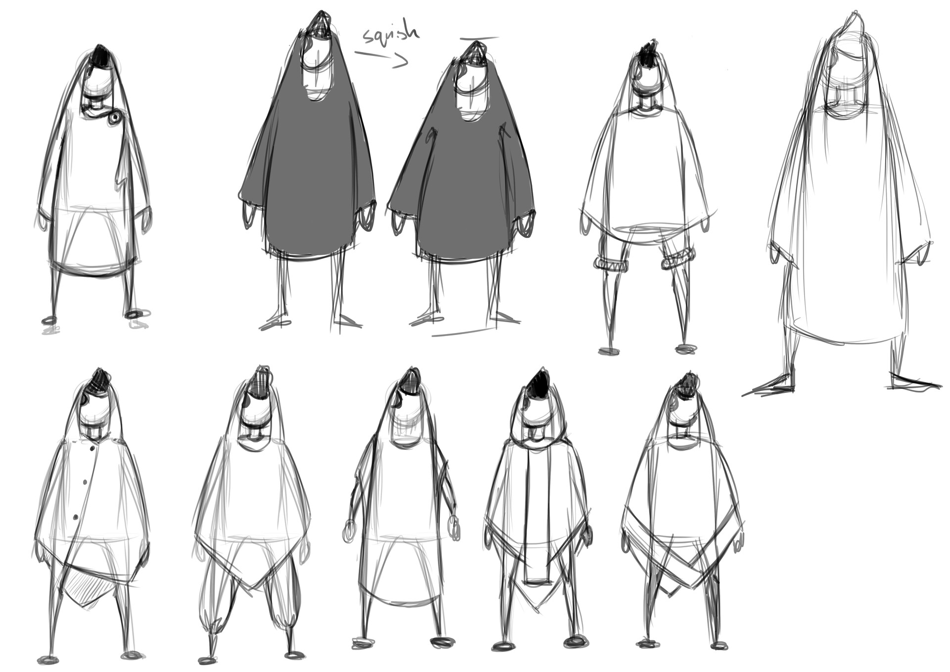 ArtStation - University Project - Lost & Found - Character Design