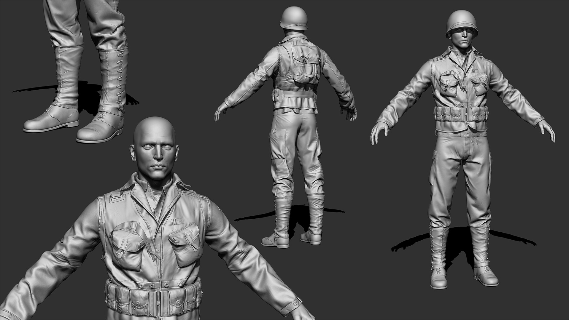 ArtStation - Pvt Jackson (real-time) WIP