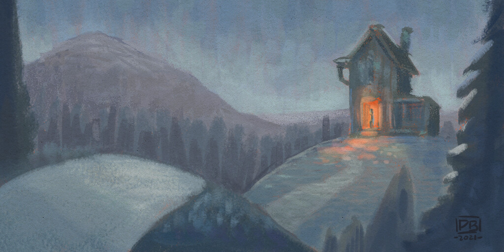 ArtStation - Digital Sketch - Red light