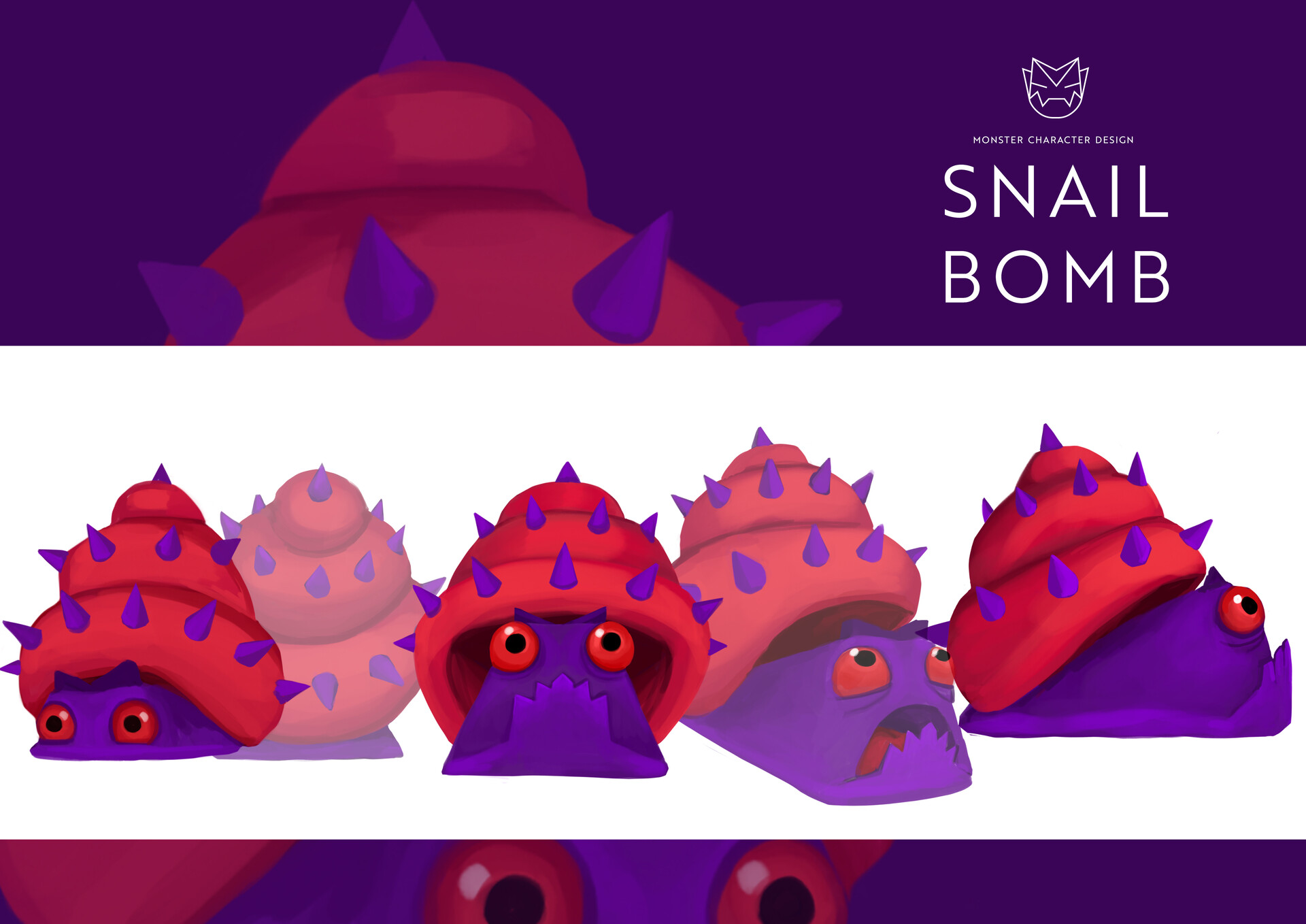 Laura Keer - Snail bomb: character design
