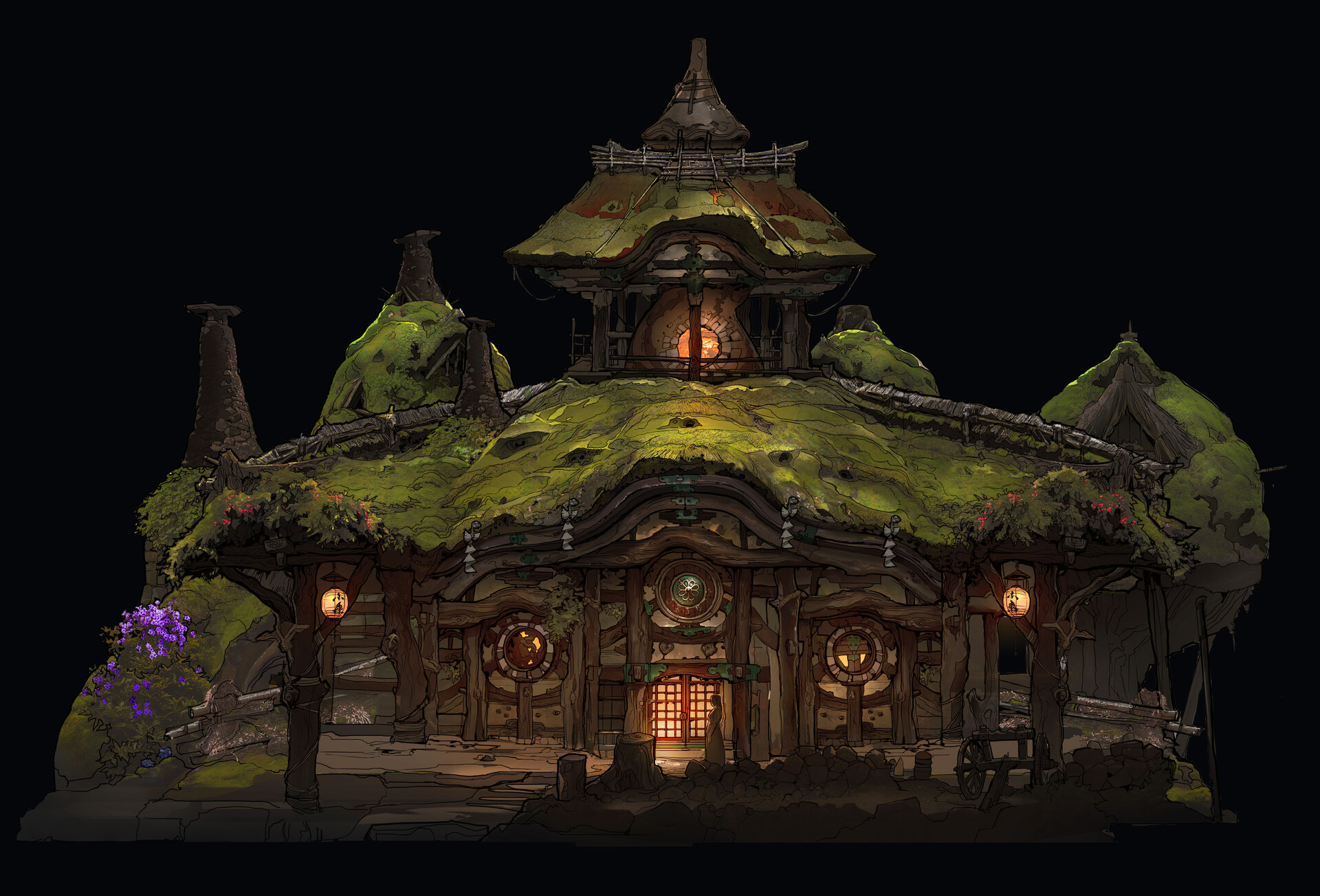 ArtStation - Japanese Traditional hut