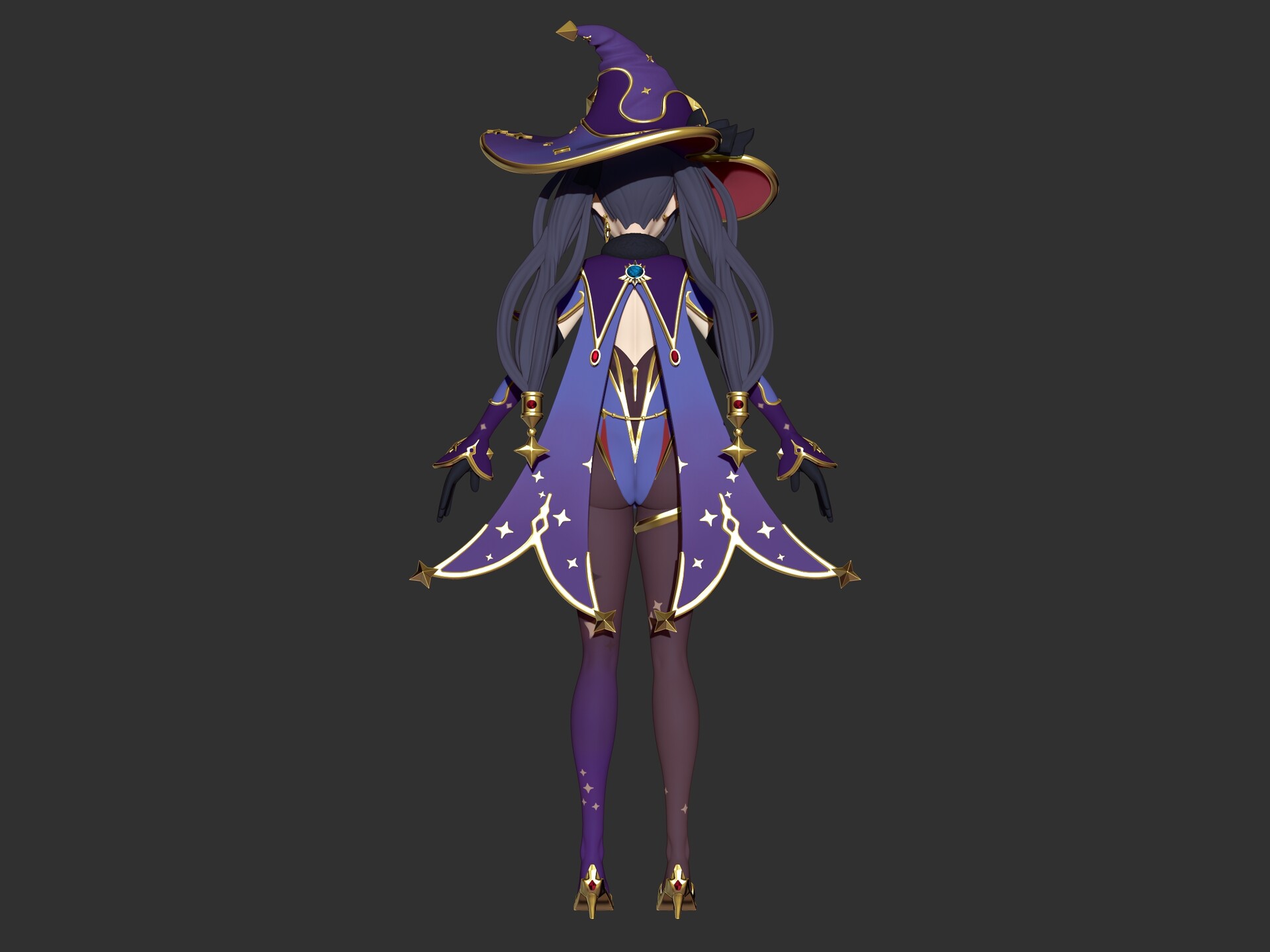 luca romagnoli - mona genshin impact figure 3d