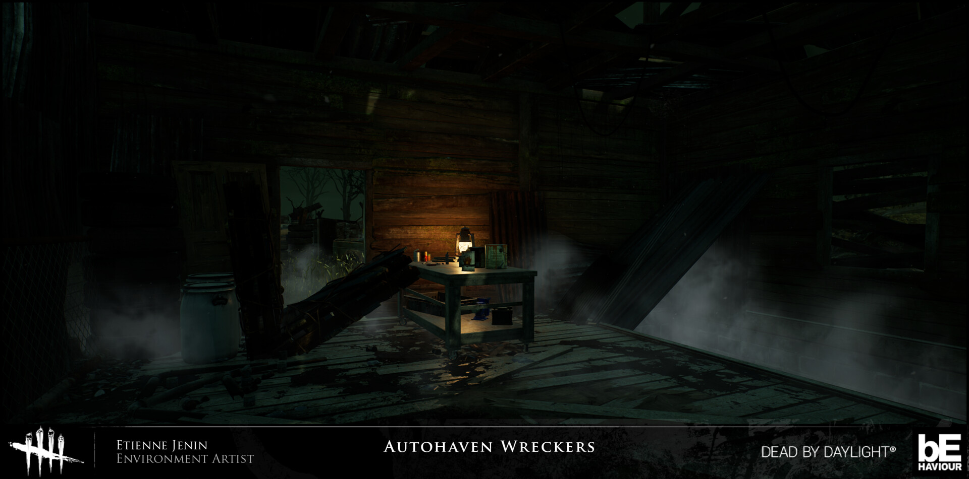 Étienne Jenin - Dead by Daylight Autohaven Wreckers Level art