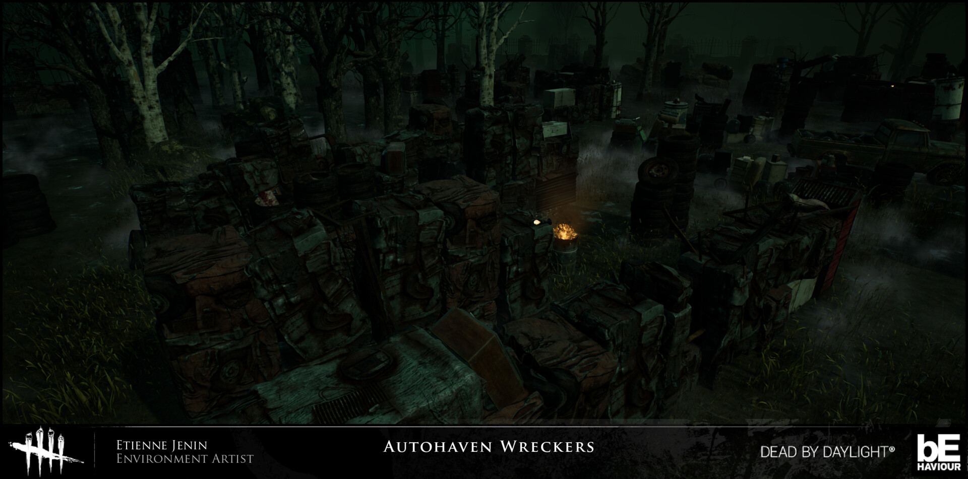 Étienne Jenin - Dead by Daylight Autohaven Wreckers Level art