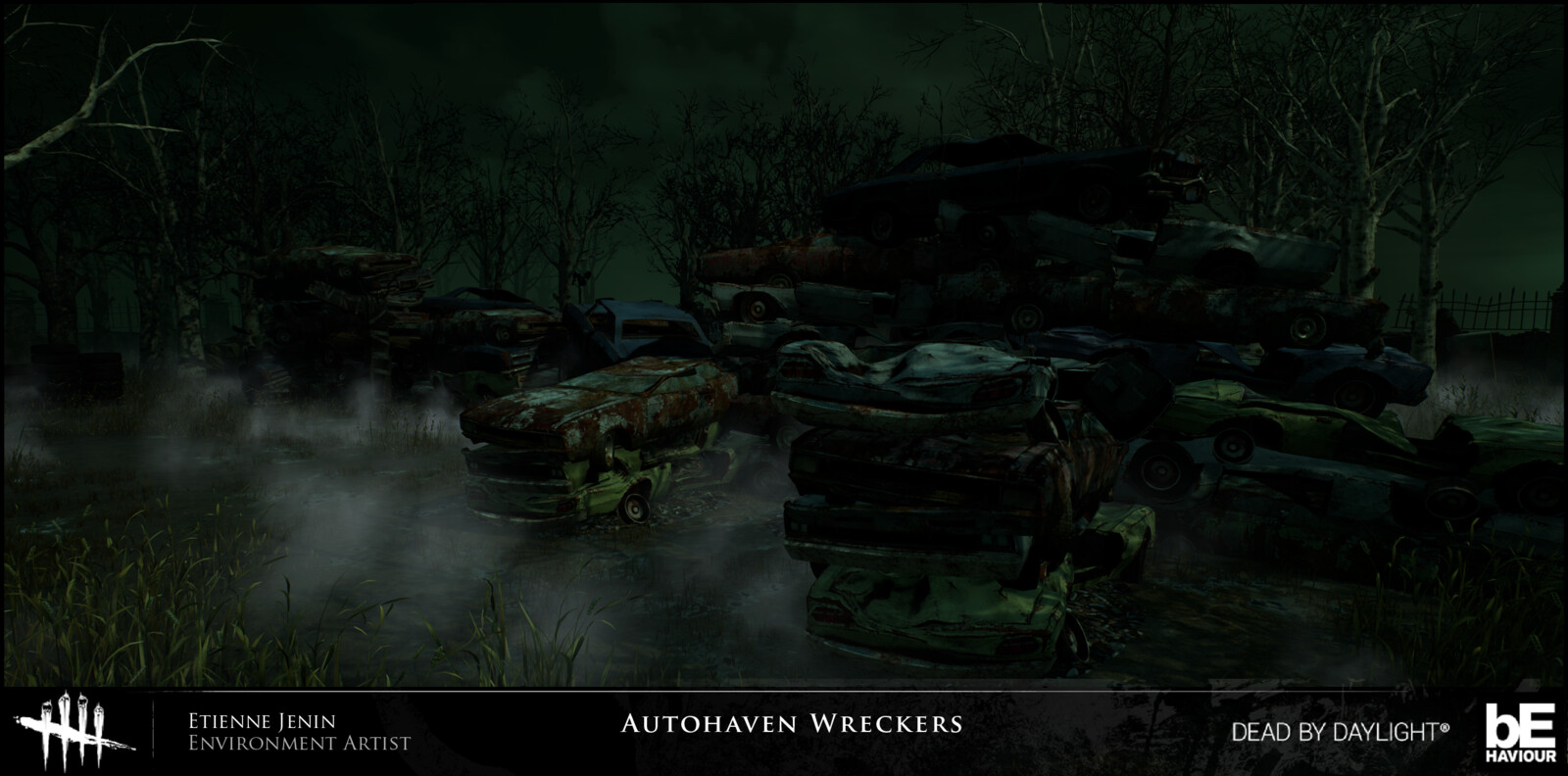 Étienne Jenin - Dead by Daylight Autohaven Wreckers Level art