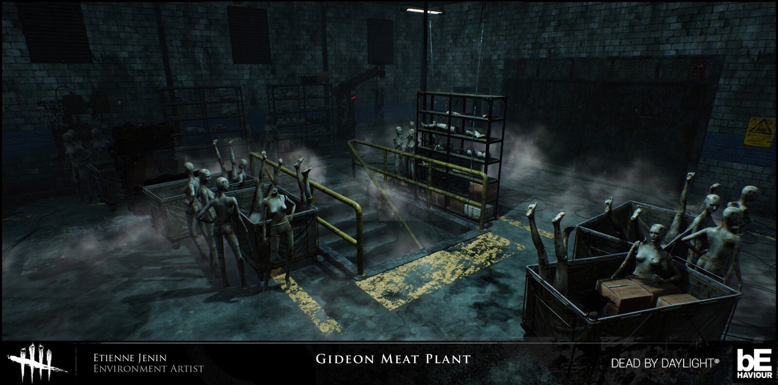 Étienne Jenin - Dead by Daylight Gideon Meat Plant Level art