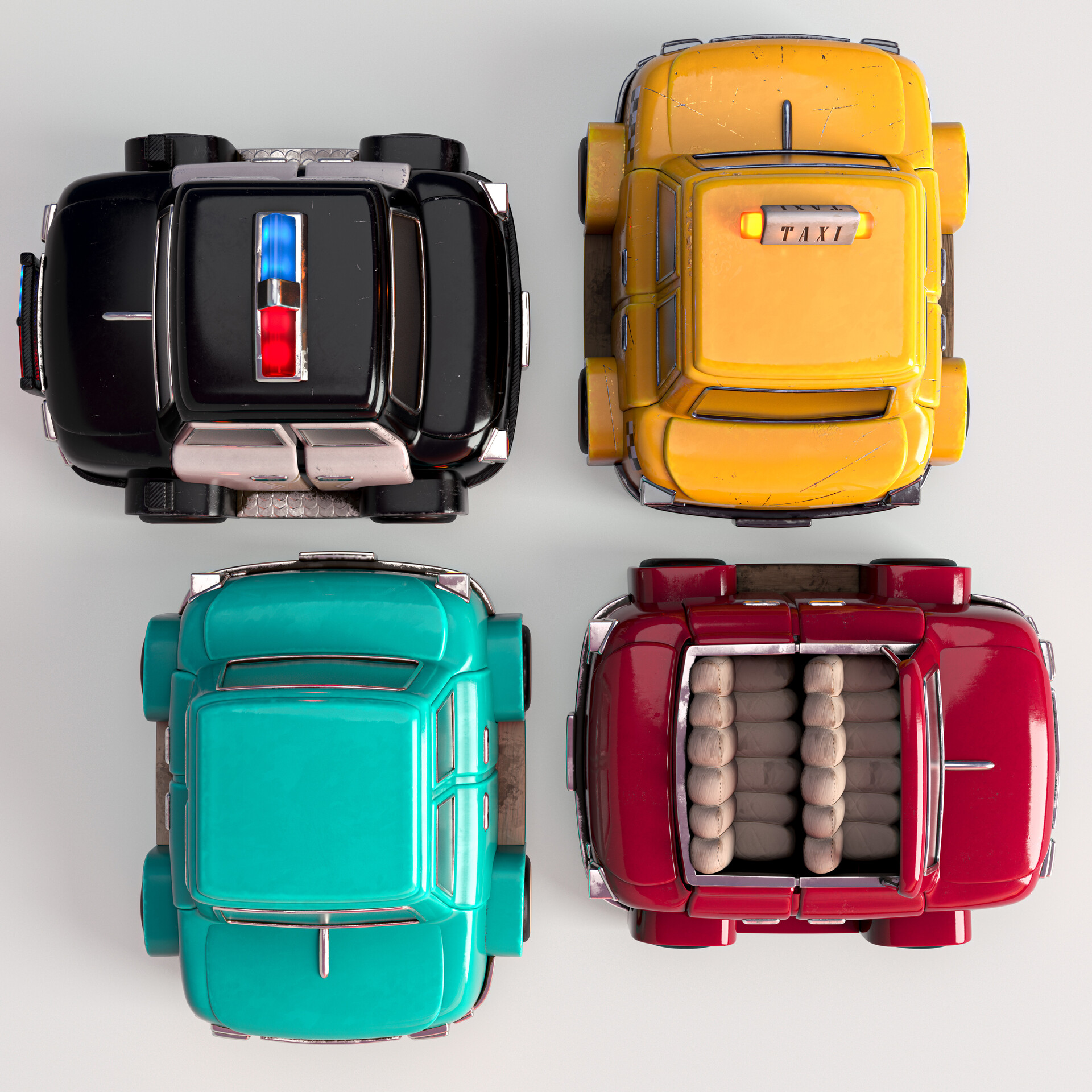 ArtStation - Stylized Toy Cars