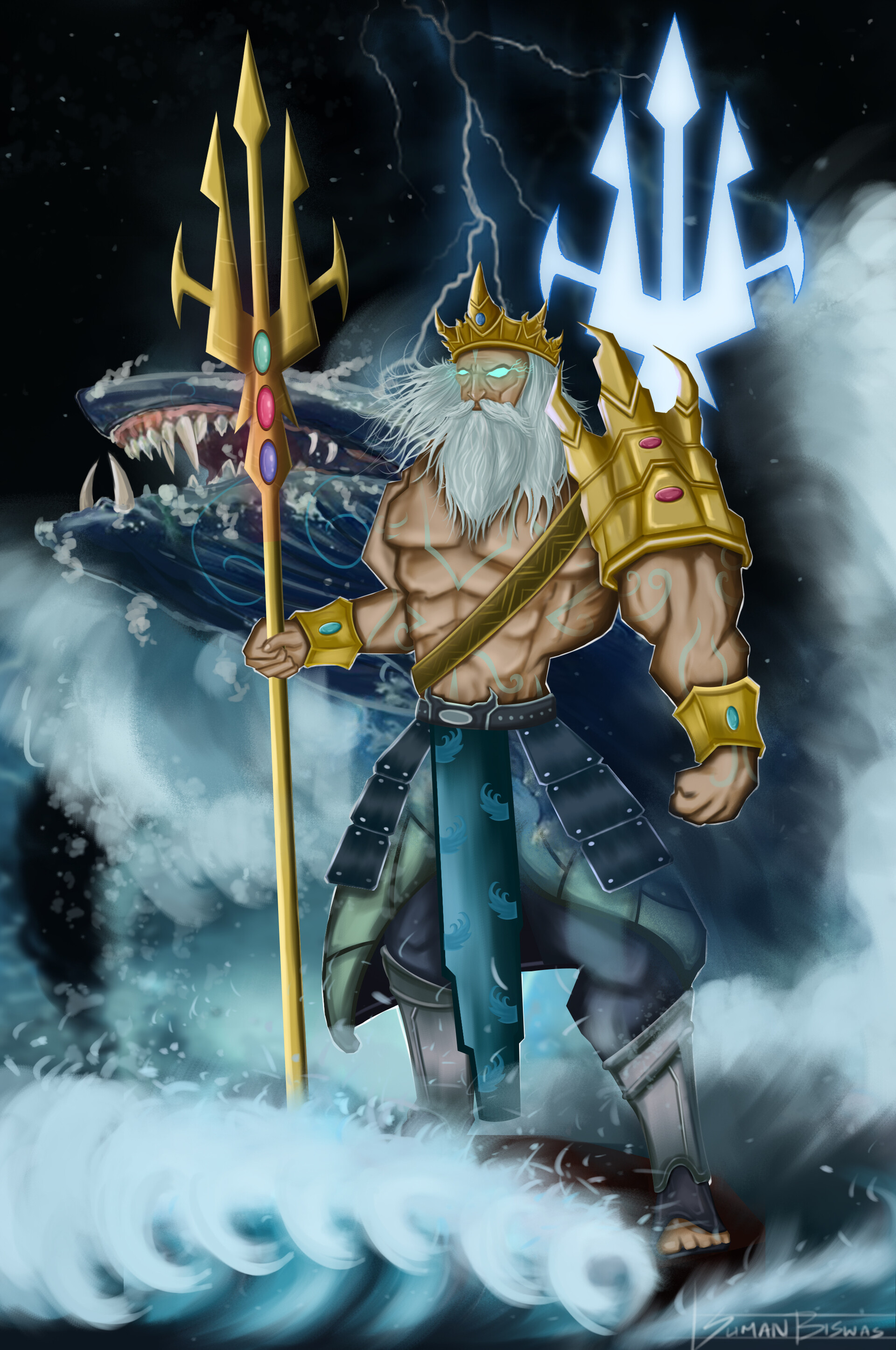 ArtStation - Sea God