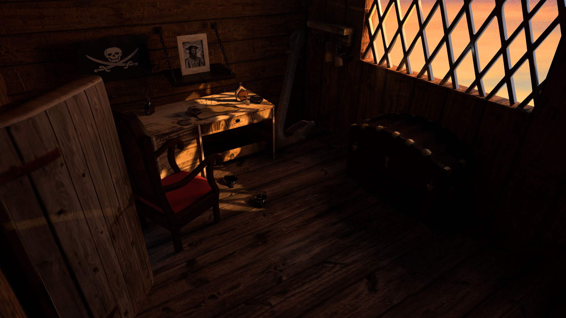 ArtStation - Pirate's Cabin