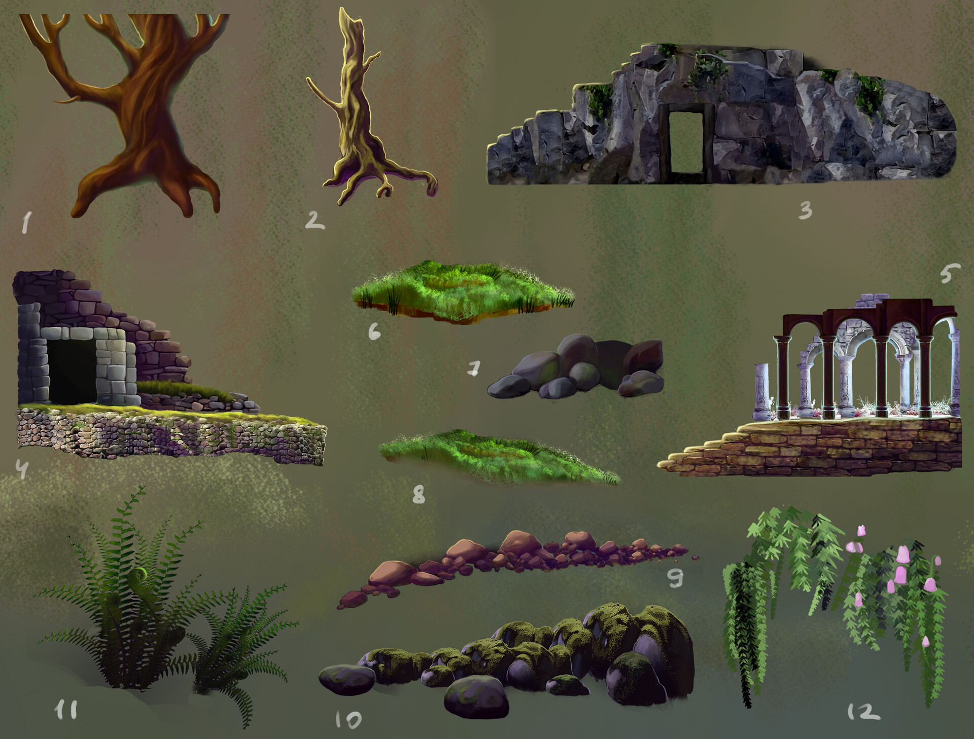 ArtStation - Environment for a magic game, Elena Serova