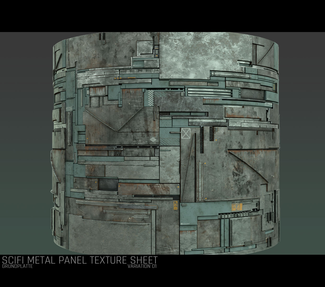 Metal Panel Texture Map