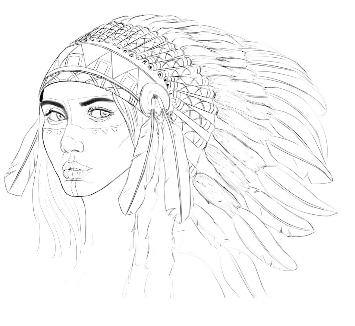 ArtStation - Indigenous, draw joao