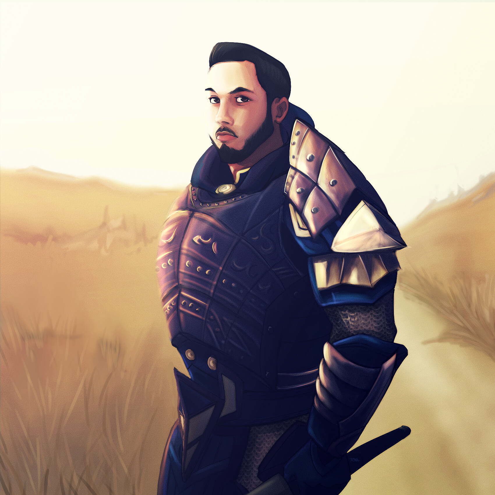 ArtStation - Elder Scrolls Portrait with Trinimac Armor