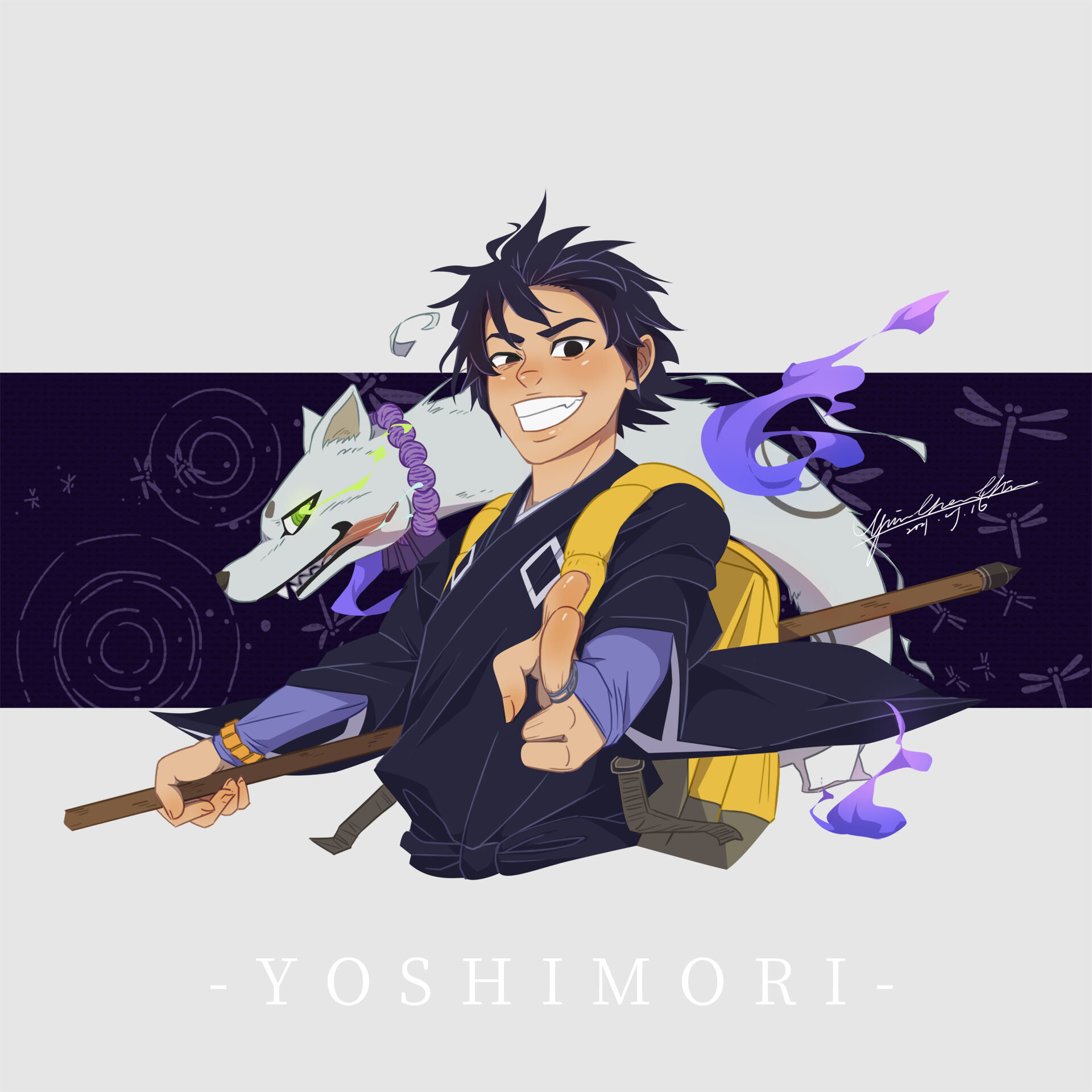 ArtStation - Kekkaishi (Fan Art) - Yoshimori