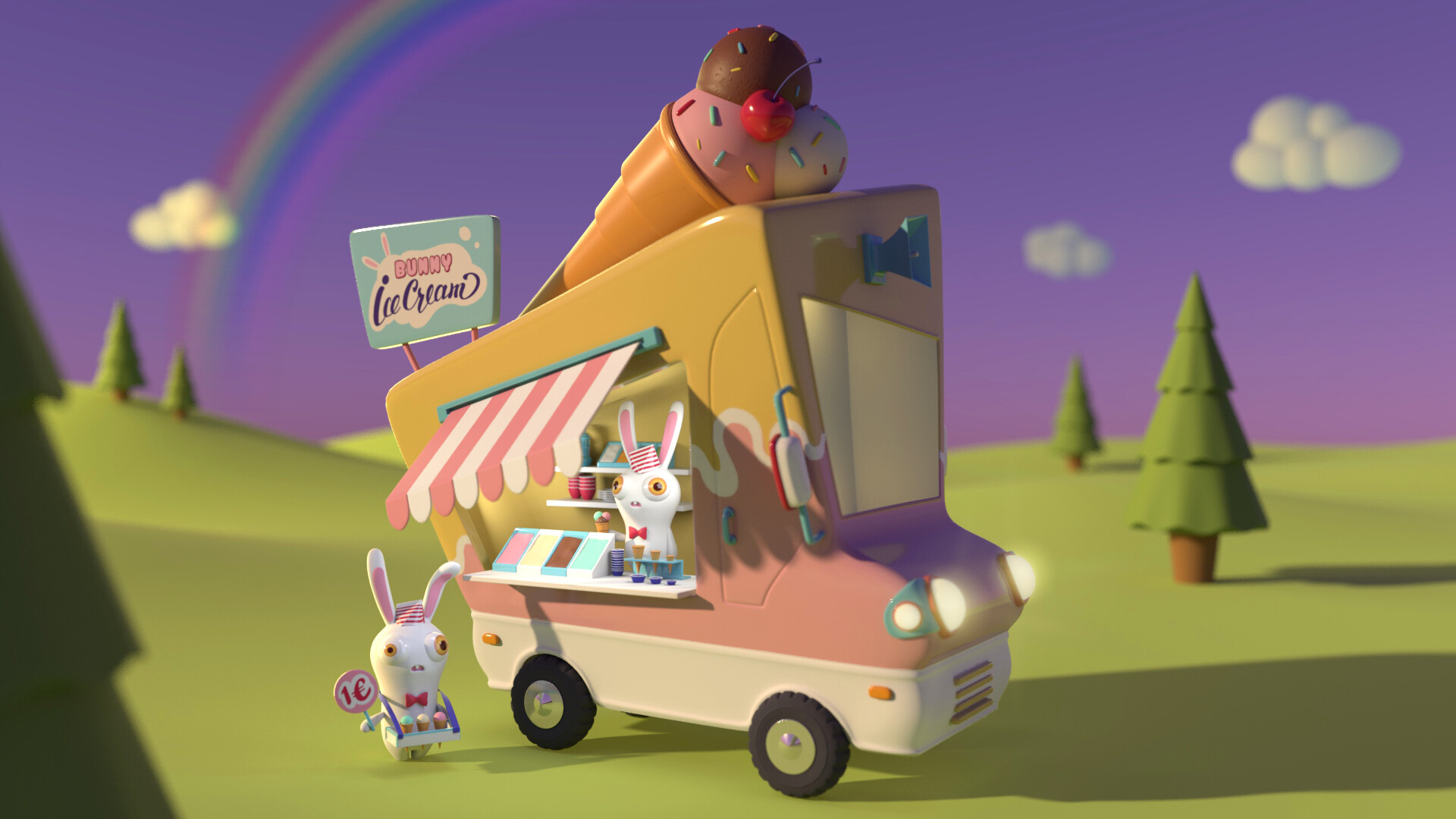 ArtStation - Lucia Ballesteros | Heladeria