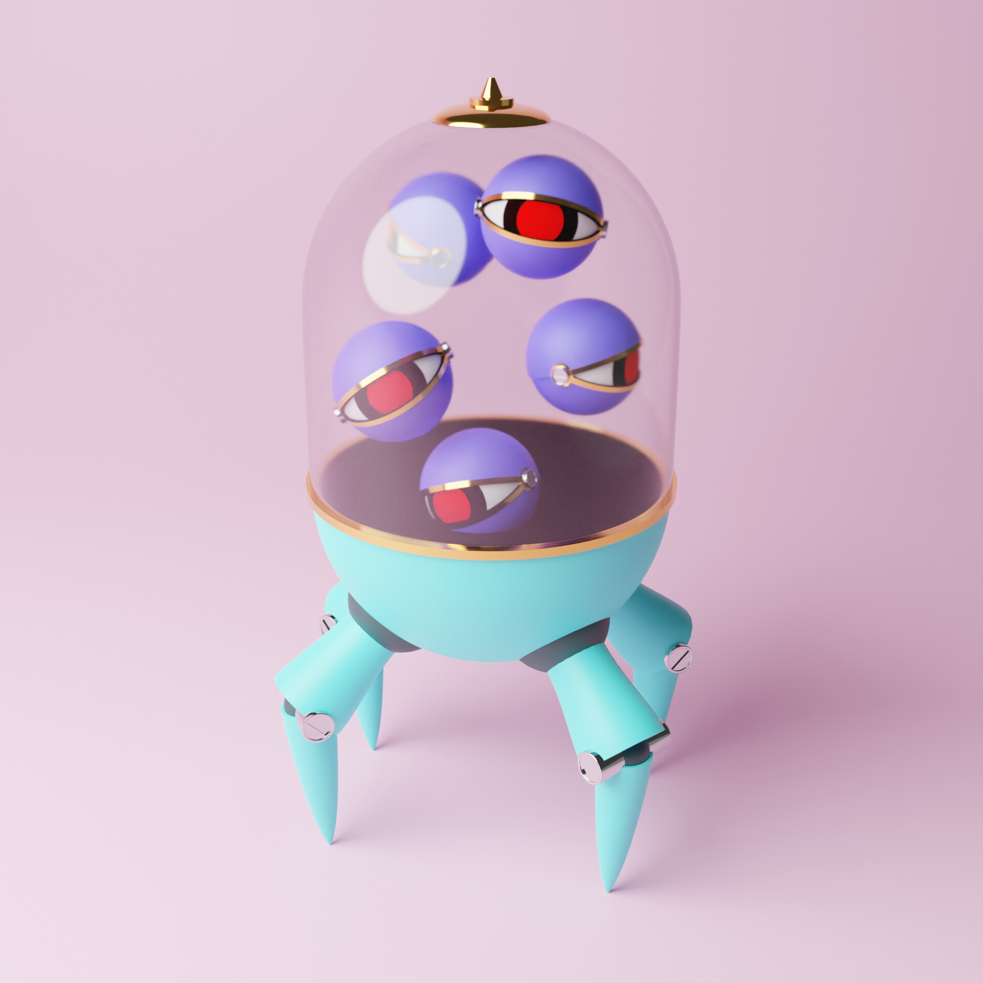 ArtStation - Robot with Multiple Eyes