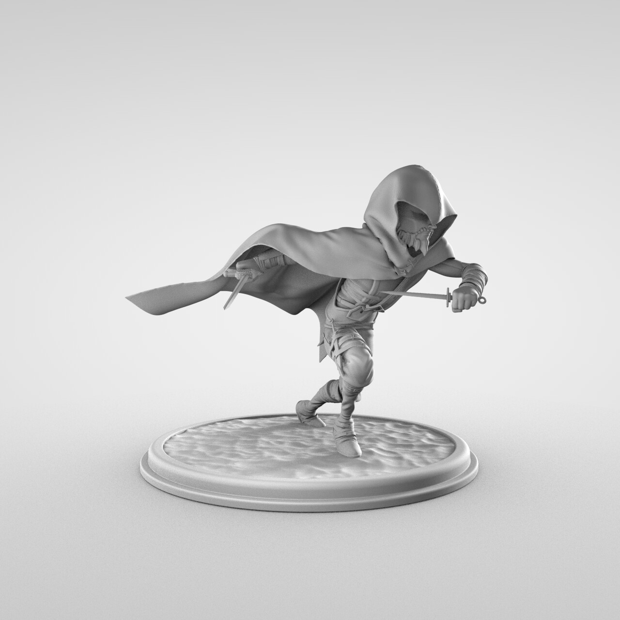ArtStation - 3D print - Role Playing Miniature - Rogue