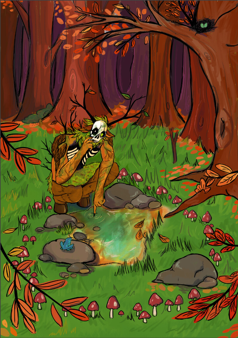 ArtStation - Wodwo- University Illustration Project