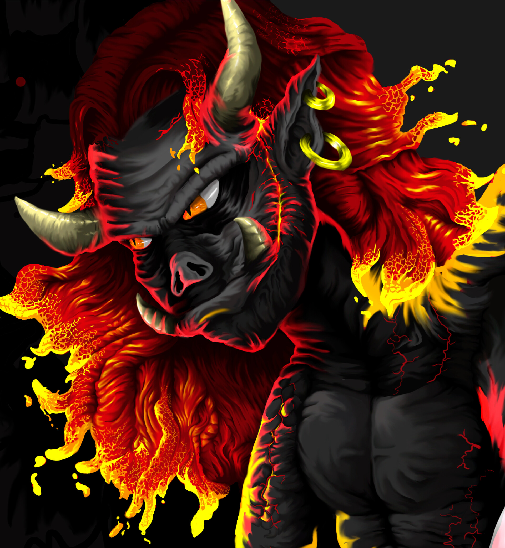 ArtStation - fire demon