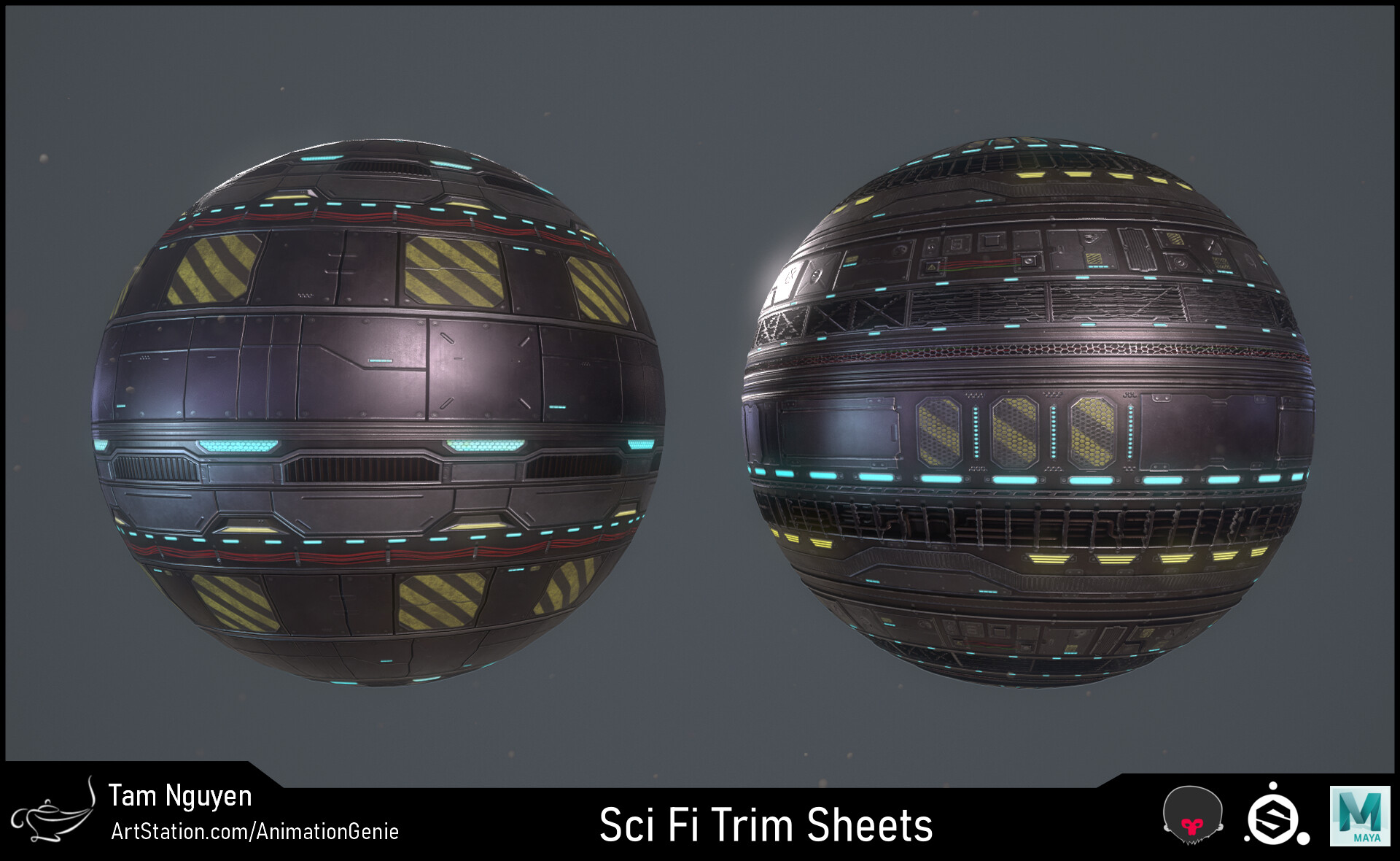 ArtStation - Sci-Fi Trim Sheets