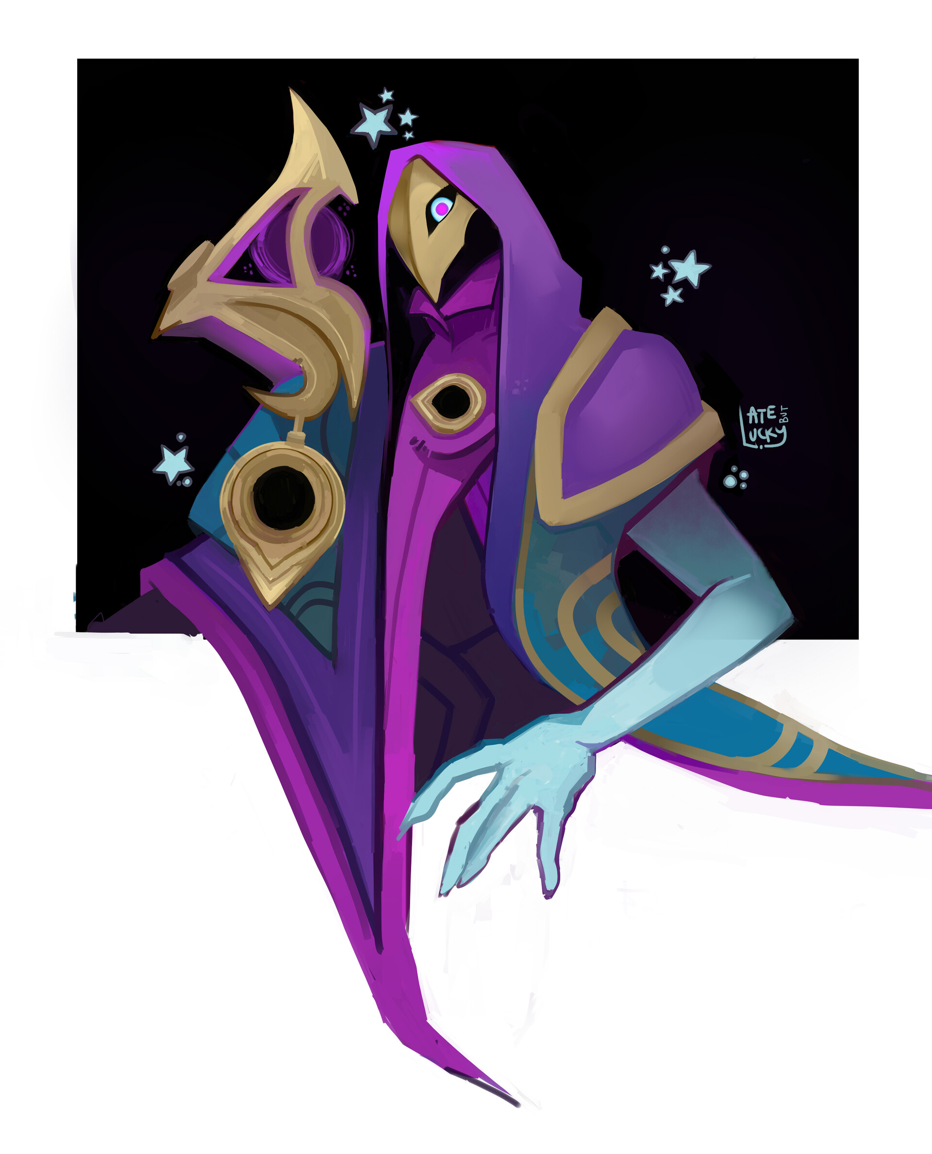 ArtStation - Dark Cosmic Jhin (League of Legends)