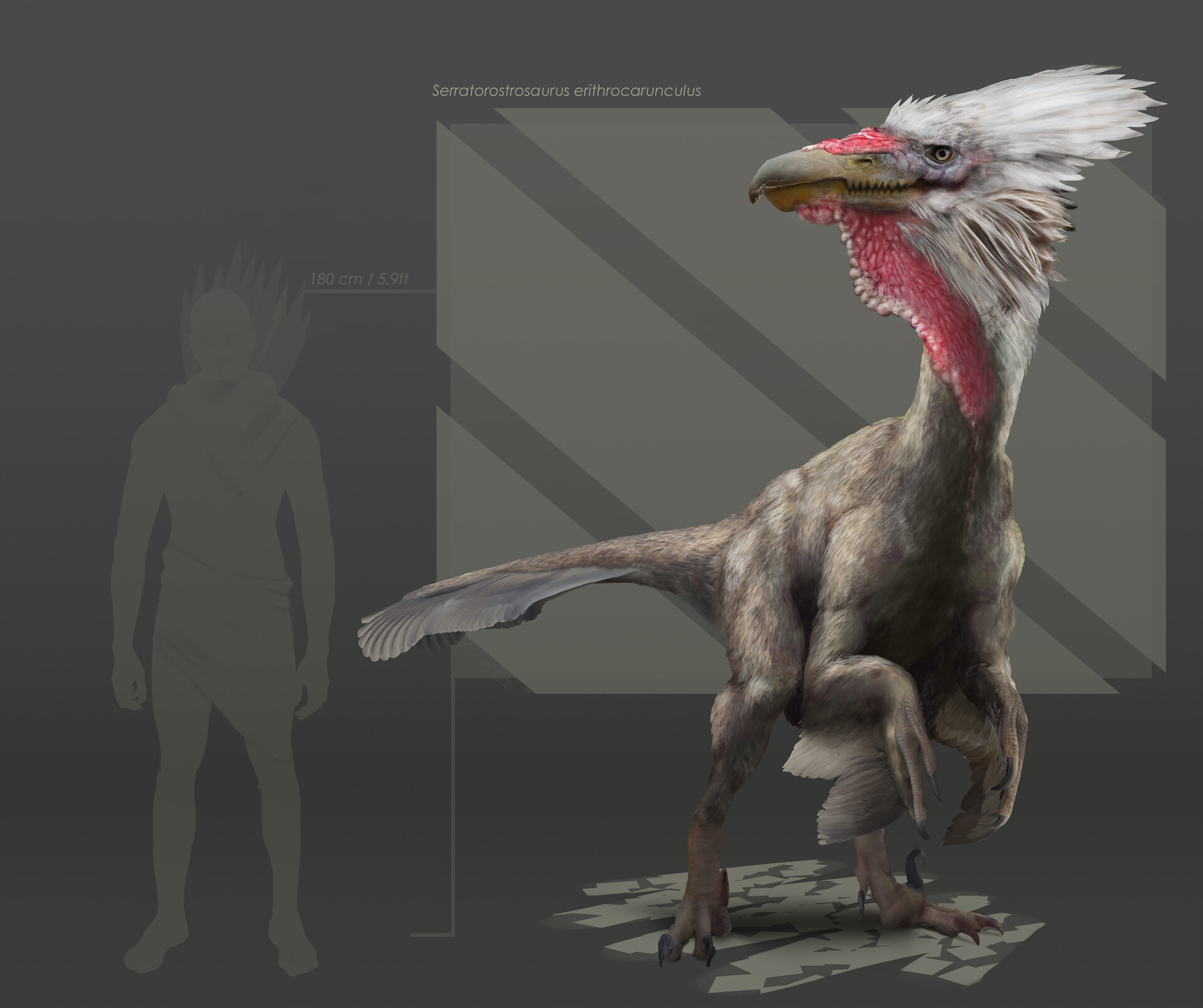 ArtStation - The Predator- Hypothetical Dromaeosaurus/Bird Hybrid