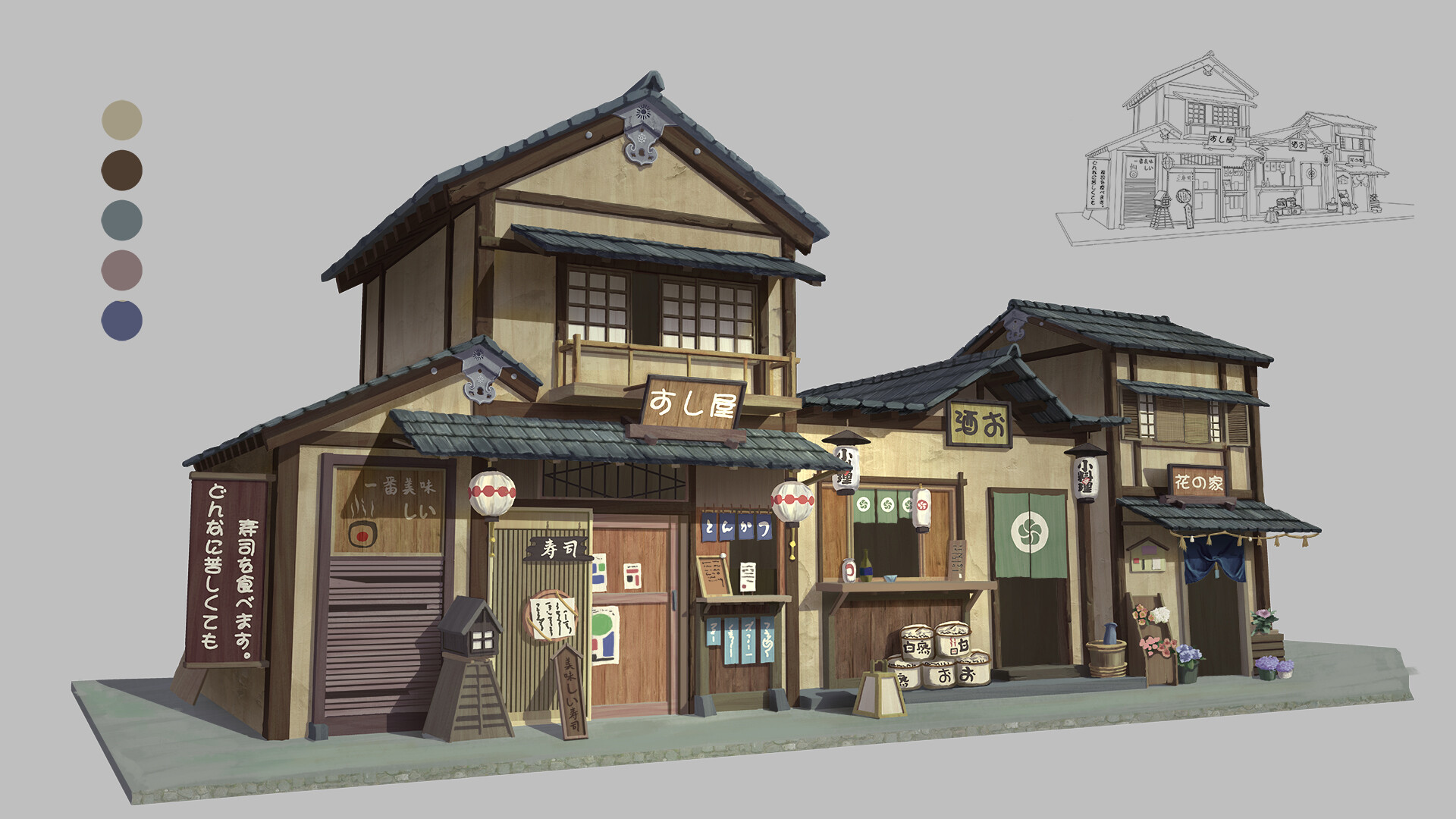 ArtStation - Japanese Street