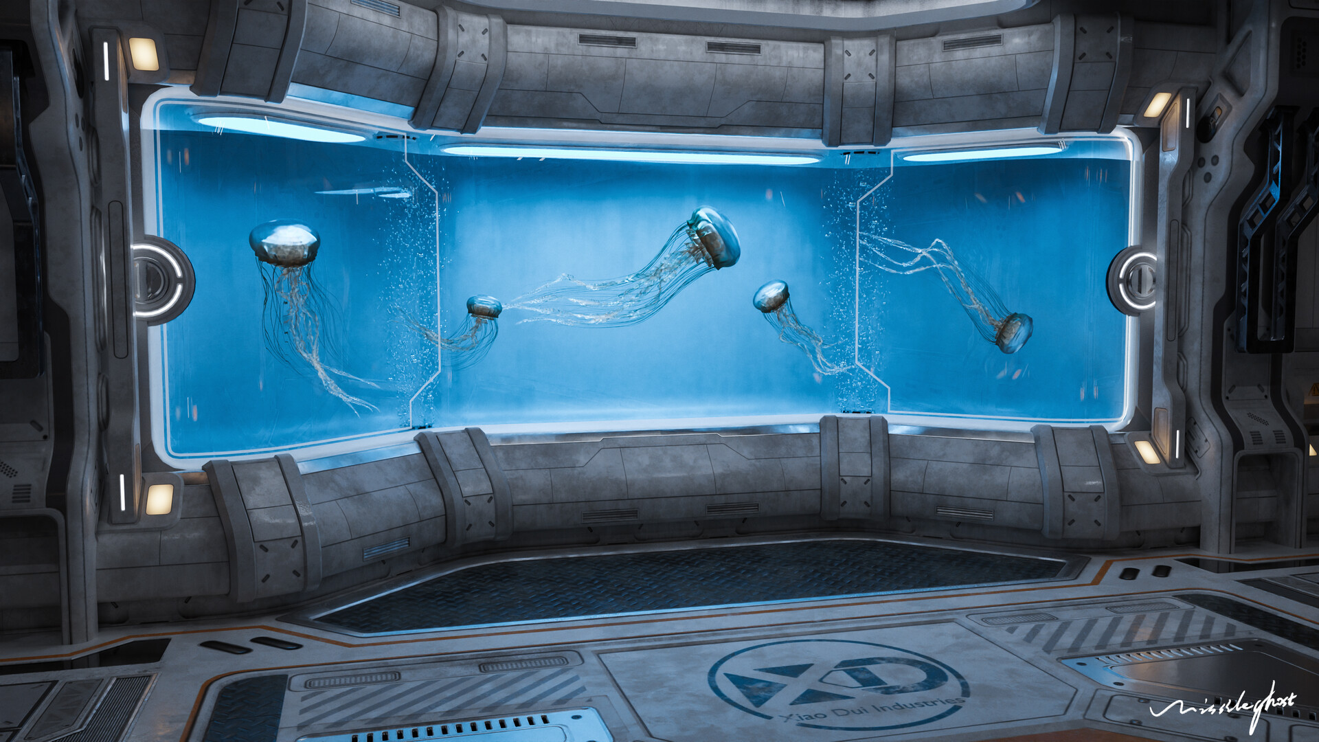 ArtStation - Sci-Fi Fish Tank