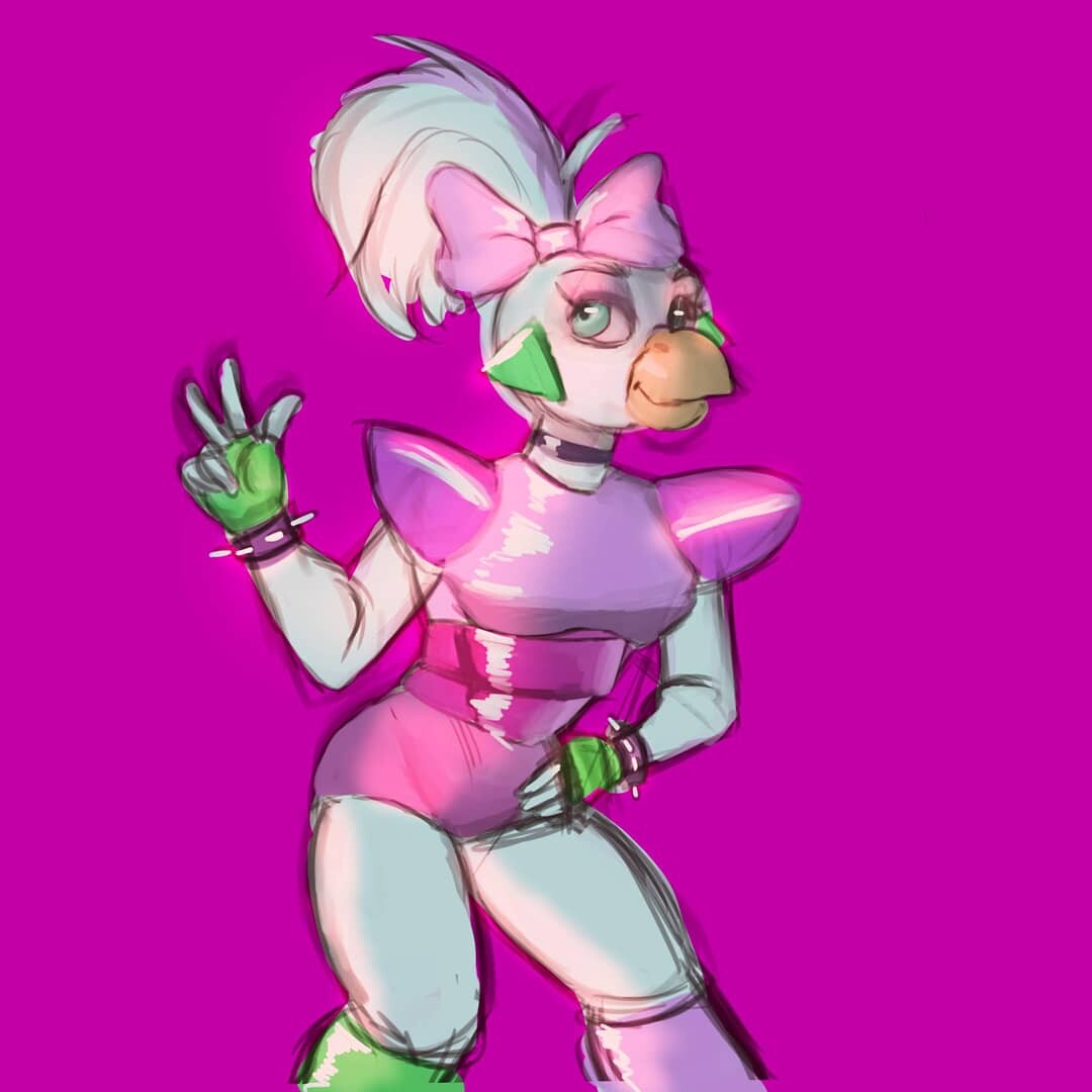 Artstation Glamrock Chica Fan Art