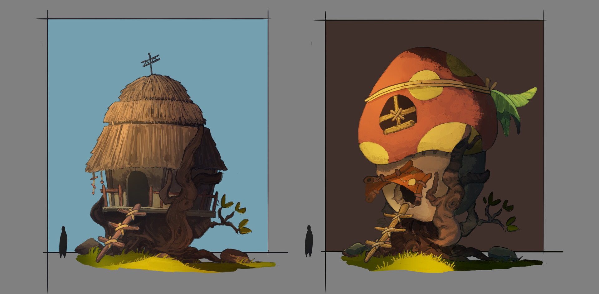 ArtStation - Tree House Doodle