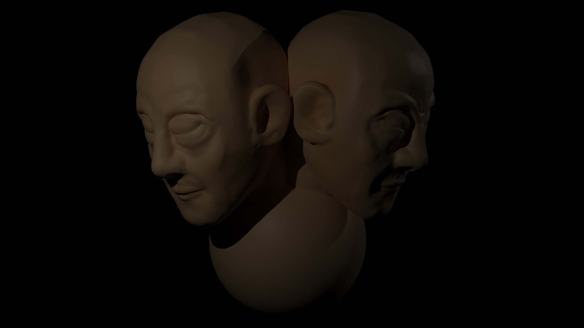 ArtStation - Two headed man