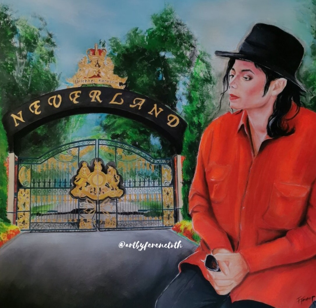 ArtStation - Michael Jackson painting artwork