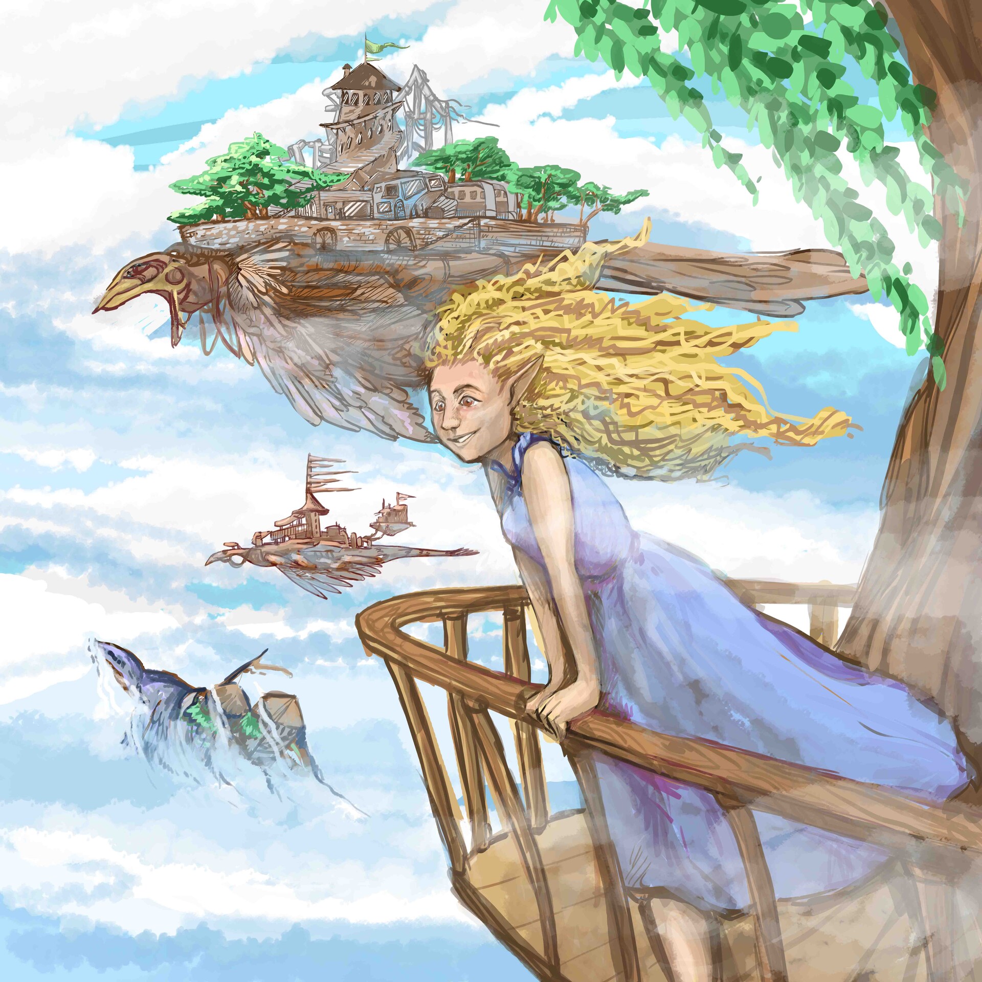 ArtStation - Flying Cities