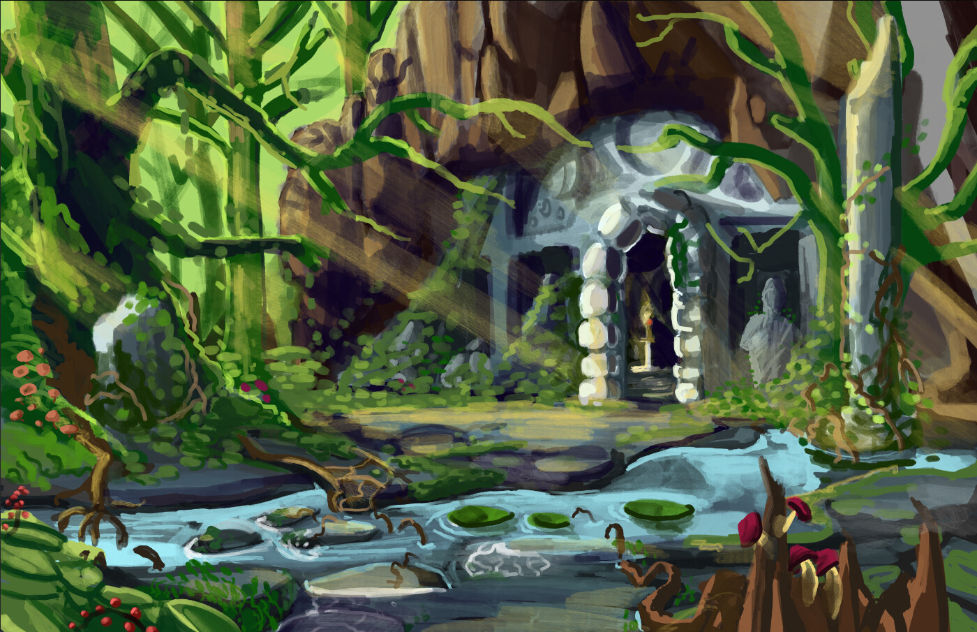 ArtStation - "Sacred Sights" Part 1 of 7: The Forest Tomb