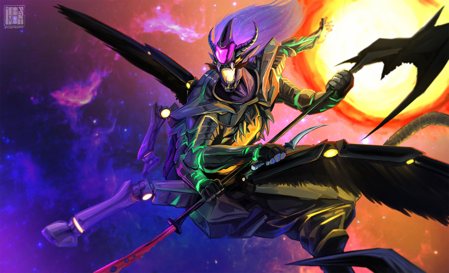 Deemee Art - END GAME Illustrations for Verum/Arcadum on twitch.tv