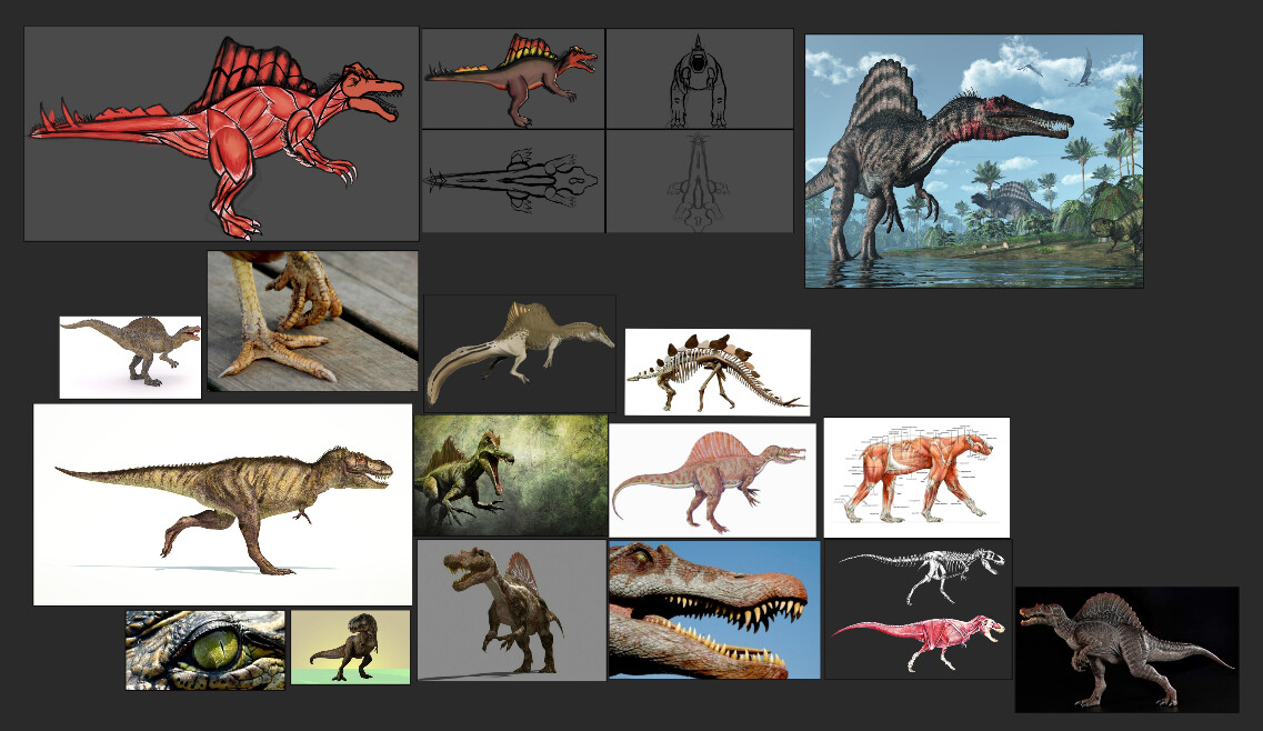 Rafael Dimaranan - Custom Spinosaurus Model